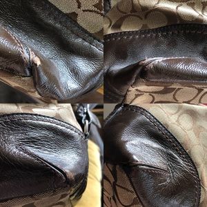 Coach | Bags | Coach Logo Patent Leather Round Duffel Purse Bag | Poshmark